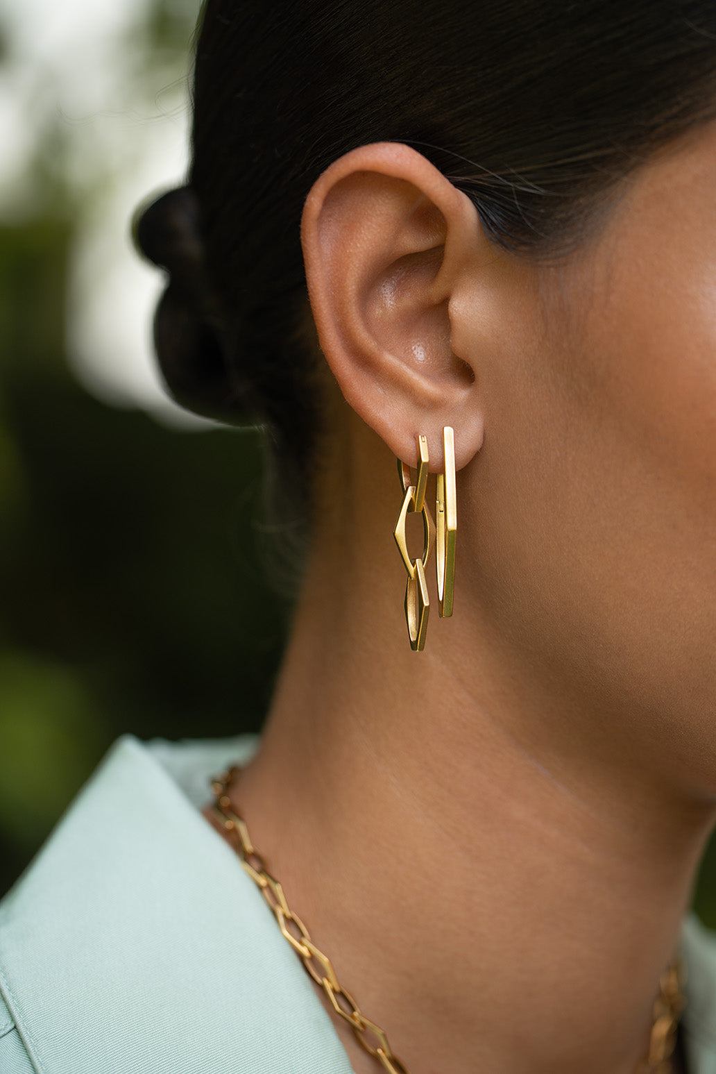 Hex Link Earring – pleaserepeat