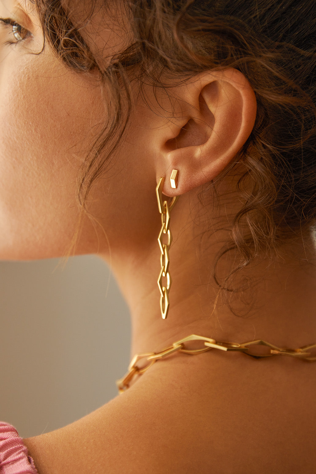 Single Silver Pinnacle Stud – pleaserepeat