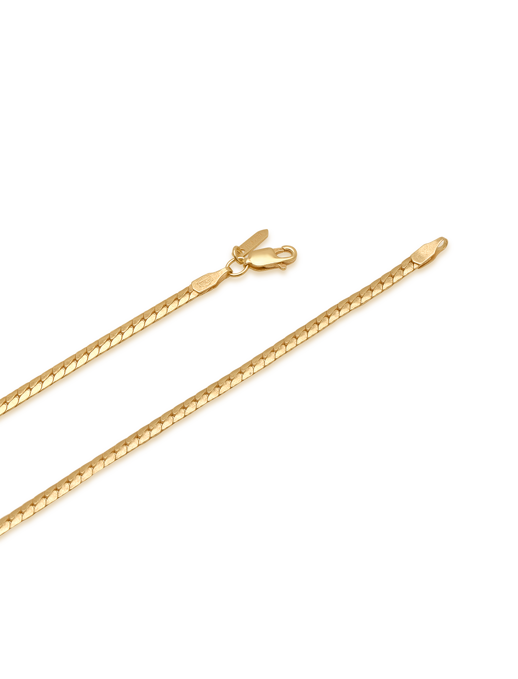 Curbed Snake Chain Necklace – pleaserepeat